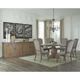 Coaster Florence Round Pedestal Dining Table Rustic Smoke-Shape:Round ...