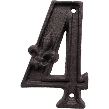 House Numbers, HTAIGUO 4.5 Inch Solid Rustic Cast Iron Numbers,Unique ...