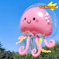 2pcs Octopus Balloon Fish Net Decoration Set - Double Layer Jellyfish ...
