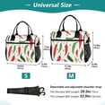 Colorful Pepper Lunch Bag Insulated Lunch Box Leakproof Reusable Cooler ...