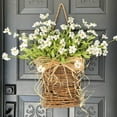 Spring Wreaths Hydrangea Door Hanger Decorative Floral Arrangement For ...