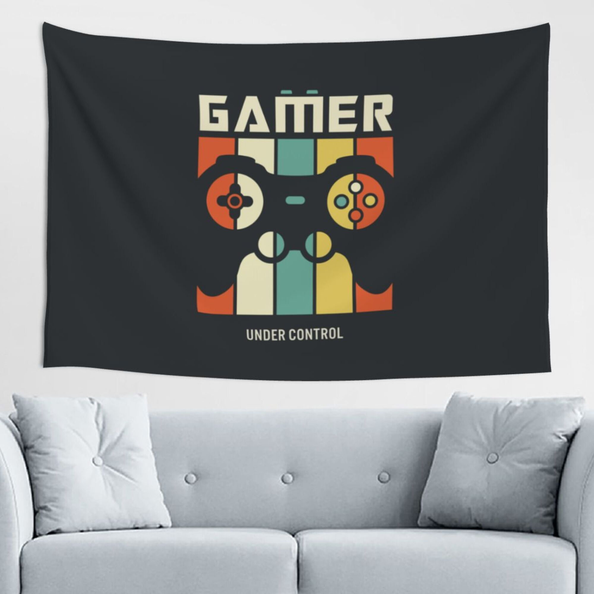 DouZhe Gamer Gamepad Joysticks Tapestry Wall Hanging Tapestries Dorm ...