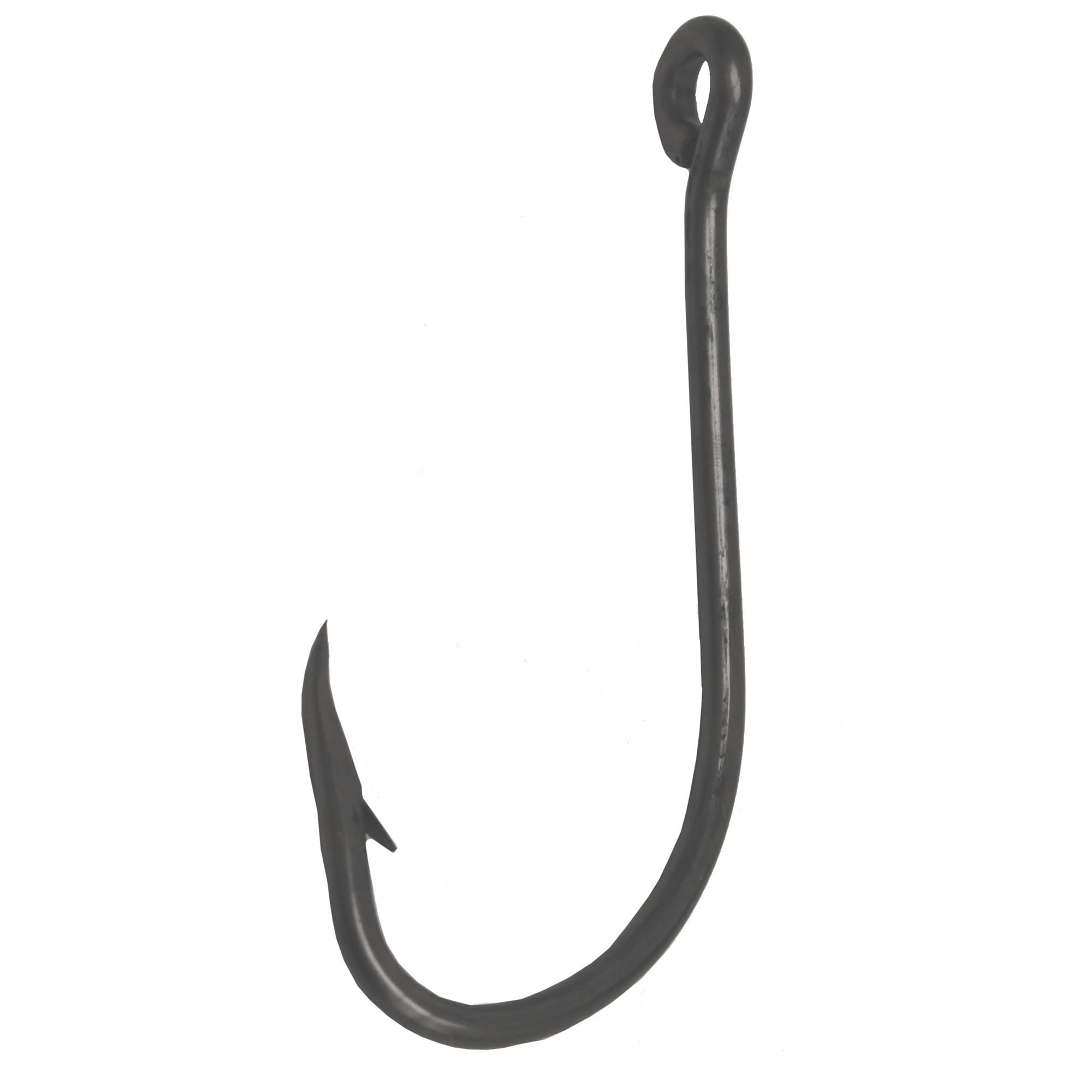 Eagle Claw Plain Shank Offset Hook, Stainless Steel, Size 3/0, 50-Pack ...