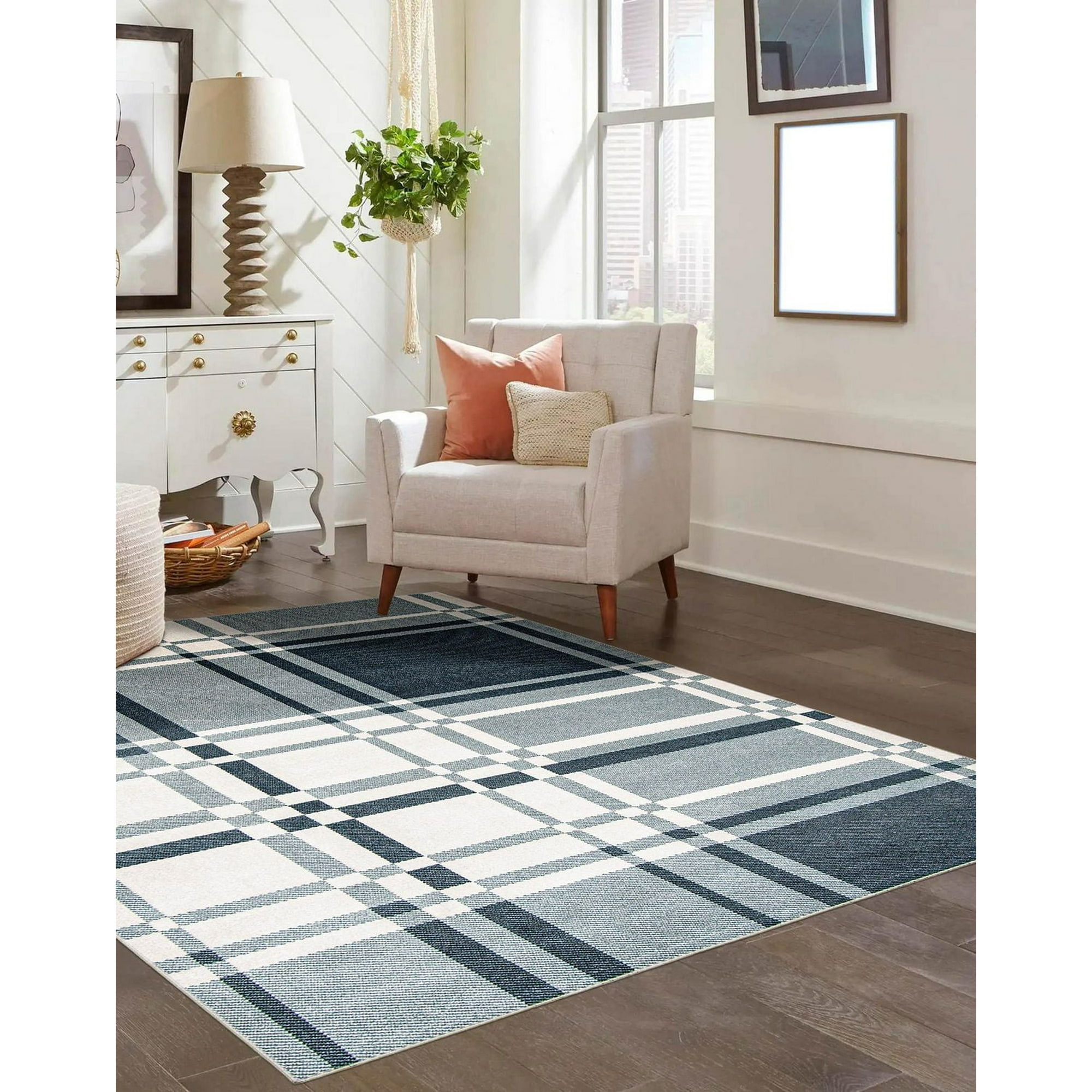 Click here for Ecarpet Washable Plaid Area Rug & Runner For Kitch... prices