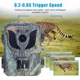 16MP Trail Camera, 0.2-0.6s Trigger Speed, Night Vision, IP65 ...