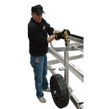 Quality Mark Marine Aluminum Smarte Jack Pair - Manual Wheel Support ...