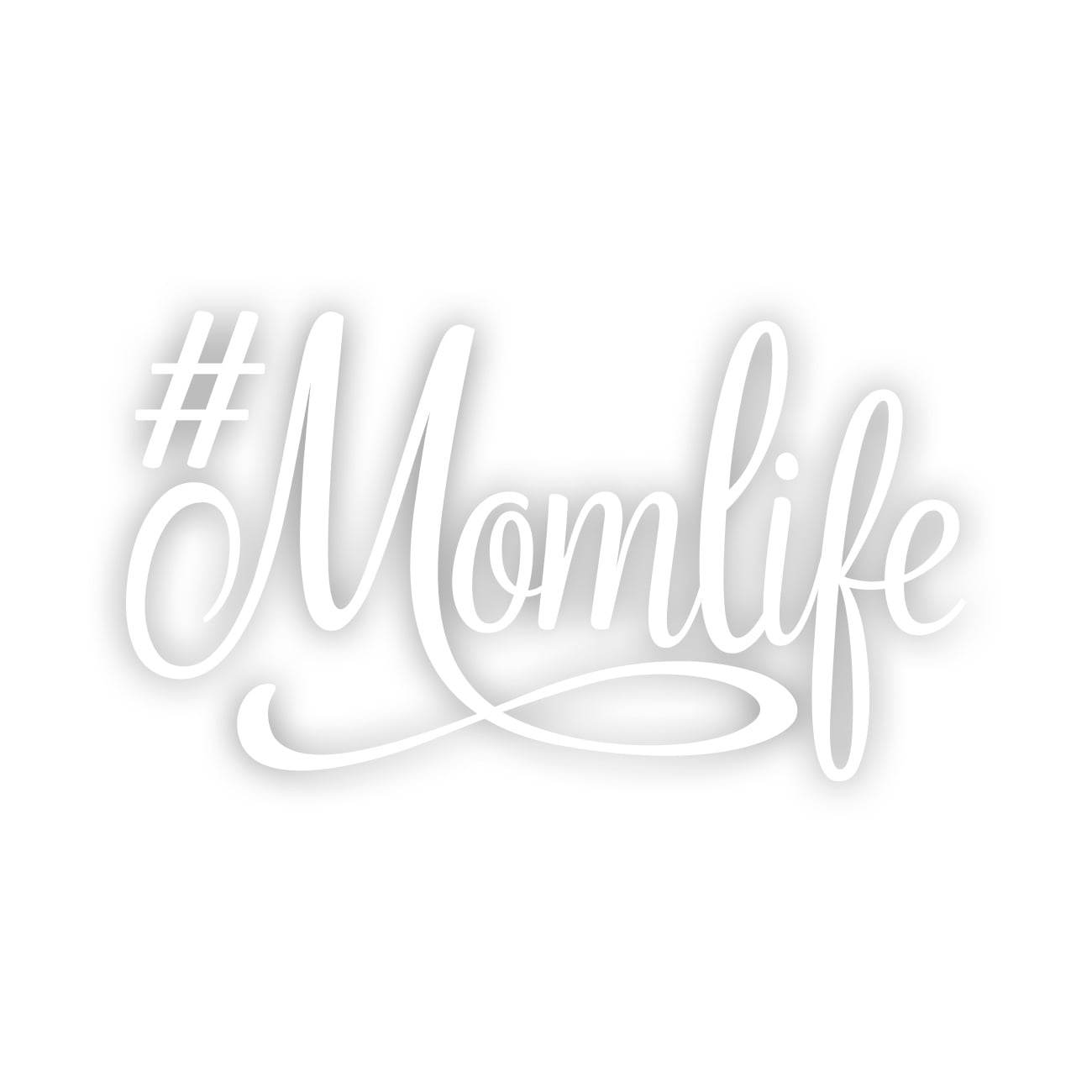 #MomLife Sticker Decal Die Cut - Self Adhesive Vinyl - Weatherproof ...