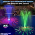 Blufree Floating Pool Fountain with Underwater Light Spray Modes for ...