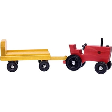 Little Farmer Hay Baling Toy Set - Wooden Toy Tractor, Hay Baler, Hay ...