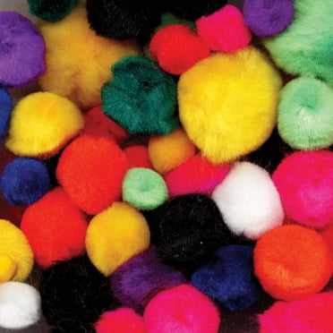 Creativity Street Acrylic Non-Toxic Pom Pon Classroom Pack, Assorted ...