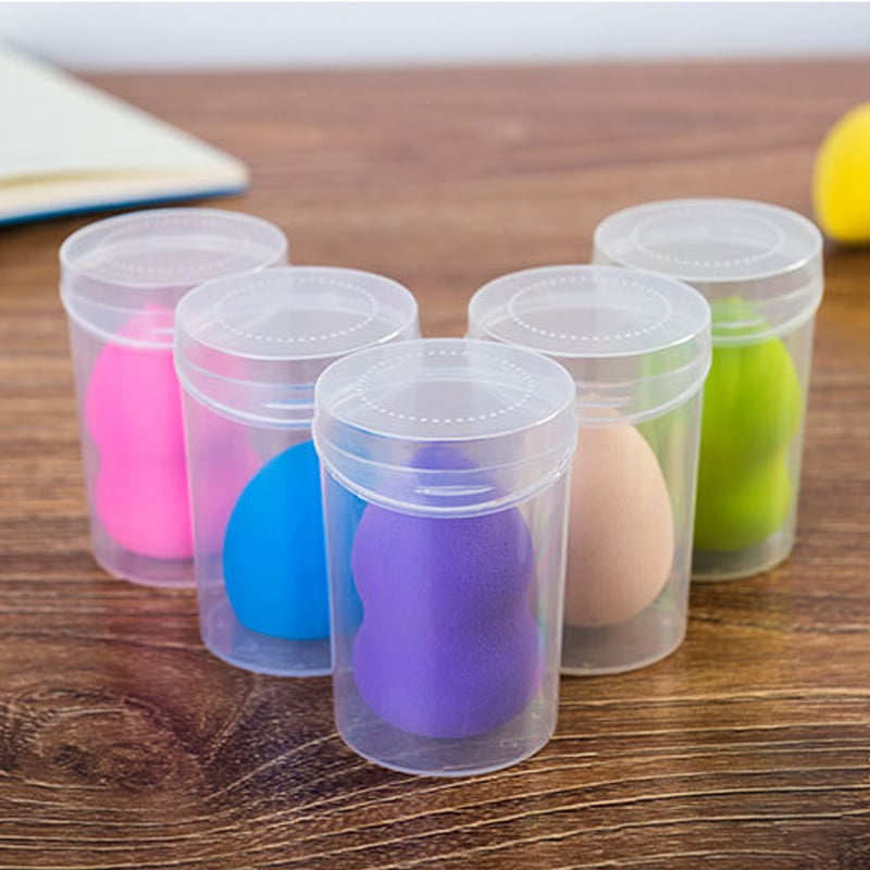 Mosey Powder Puff Container,Round Plastic Box Case Gourd Shape Powder ...