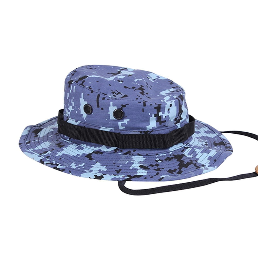 Camouflage Boonie Hat - Sky Blue Digital Camo - Walmart.com - Walmart.com