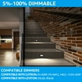 LEONLITE 6 Pack 3CCT LED Step Lights, 120V Dimmable Stair Lights Indoor ...