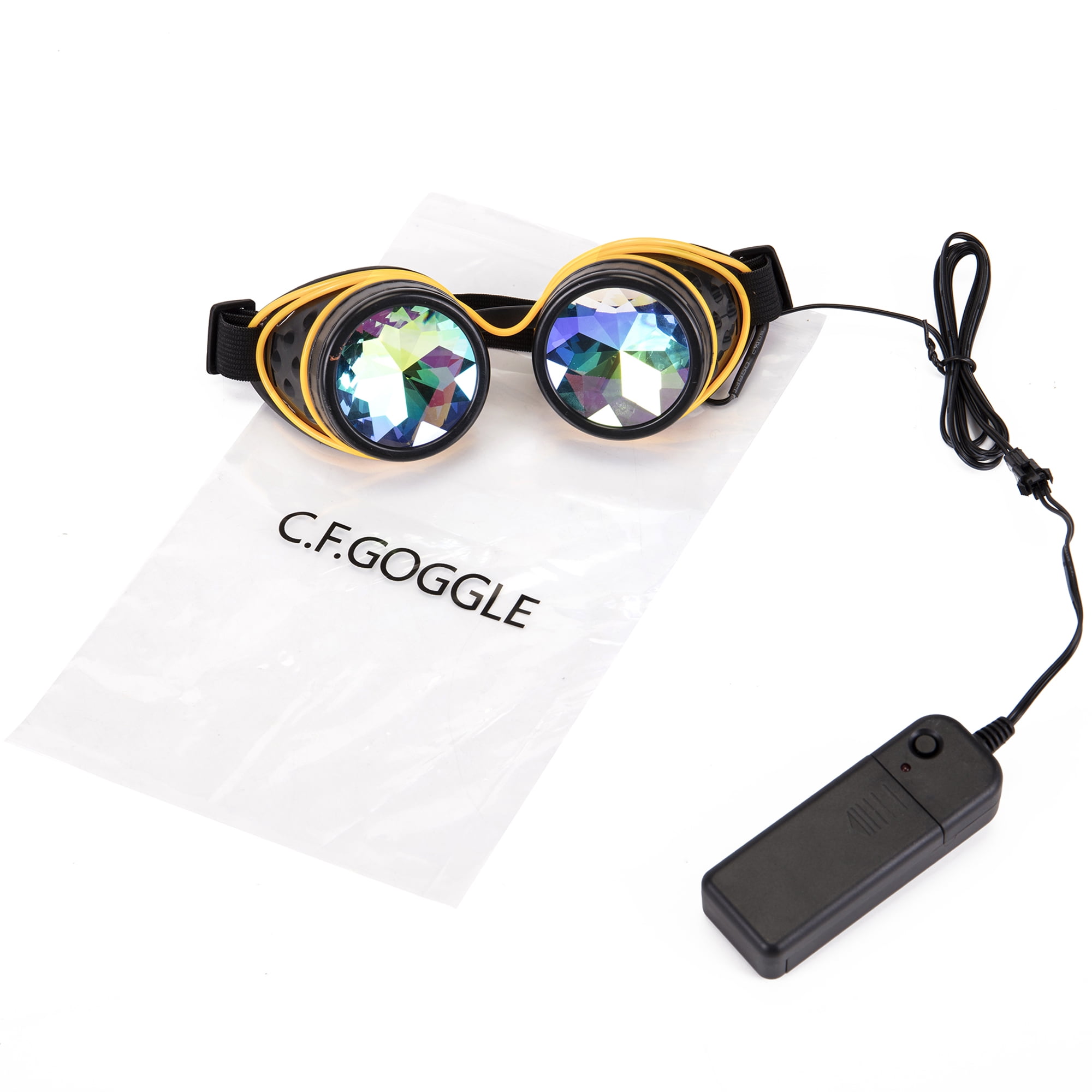 SAYFUT Vintage Wire Glow Glasses Led Bright Light Safety Light Up ...