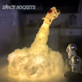 Special Clouds Rocket Astronaut Bedside Table Lamp Children Kids ...