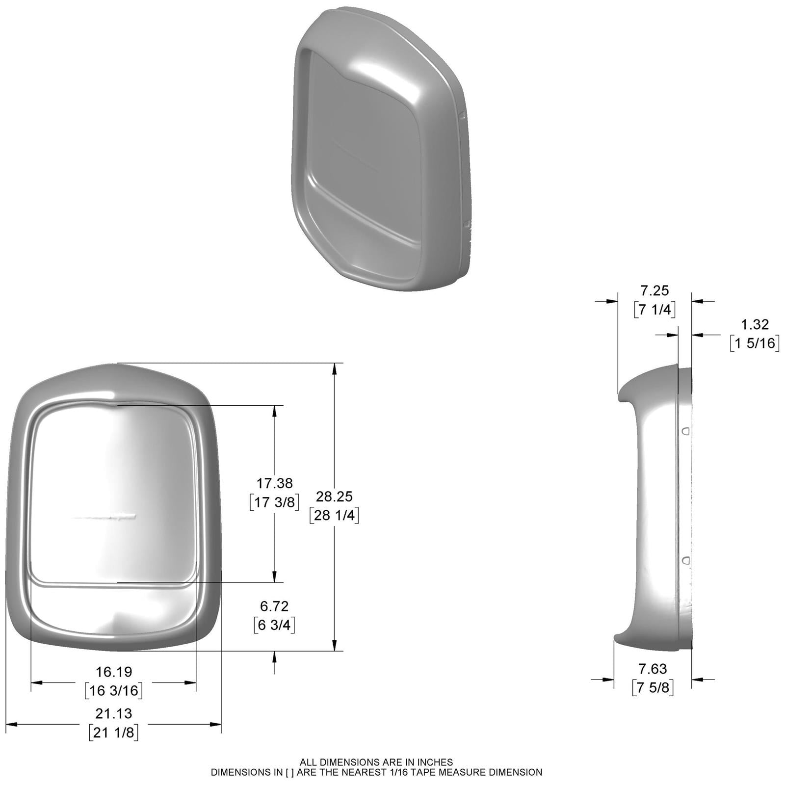 Fiberglass Chopped Radiator Grille Shell, Fits 1932 Ford - Walmart.com