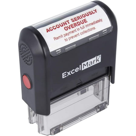 ACCOUNT SERIOUSLY OVERDUE - Self Inking Bill Collection Stamp in Red ...