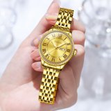 TAXAU Luxury Gold Watches For Womens Diamond Womens Watches With Gold Stainless Steel Band ...