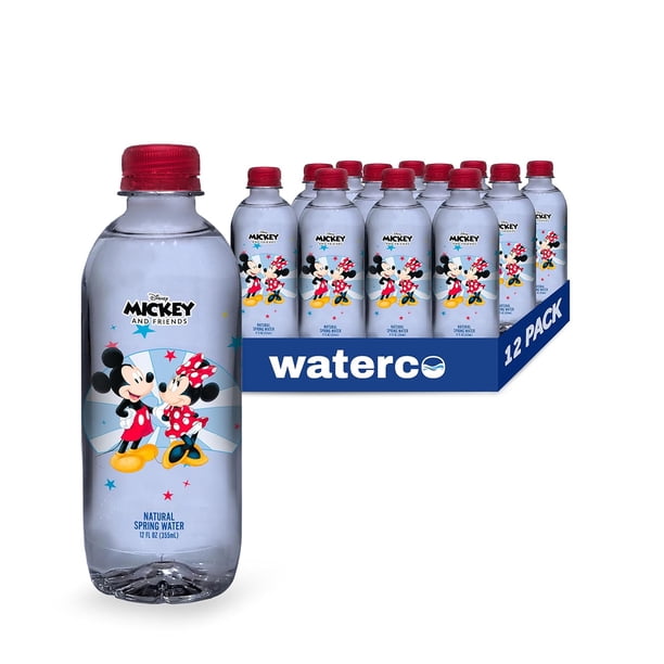 Disney Water Mickey and Minnie Mouse PET Bottle, Bottled Water, 12 x ...