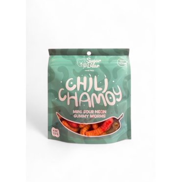 Gummy Worms Chamoy Candy - Chilitos Mexican Sweet Sour Spicy Chili ...