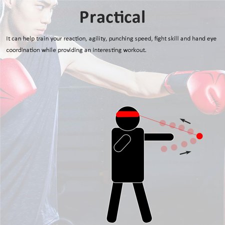 facefd Hand Eye Training Set Head-Mounted Boxing Ball Raising Reaction ...