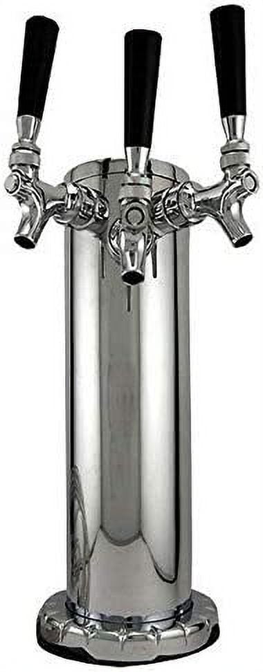 MONIPA 3Tap Triple Faucet Draft Beer Tower Stainless Steel Bar Homebrew ...