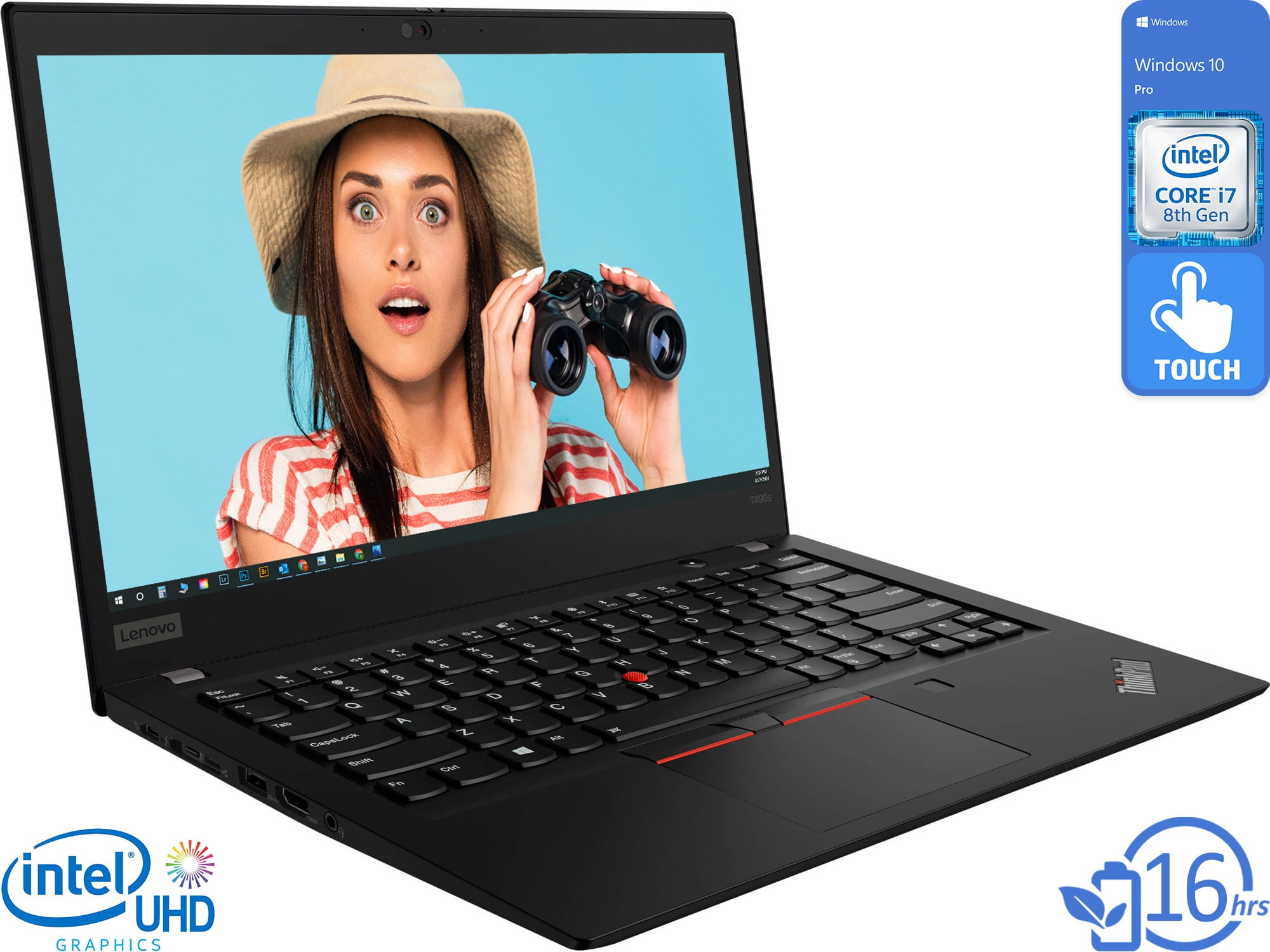 Lenovo ThinkPad T490s Notebook, 14" IPS FHD Touch Display, Intel Core ...