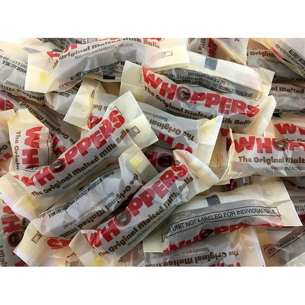 WHOPPERS Candy, Chocolate Covered Malted Milk Balls, Fun Size 3 Balls ...