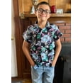 Aideaone Boy's Button Down Hawaiian Shirts Short Sleeve Cool Cartoon ...