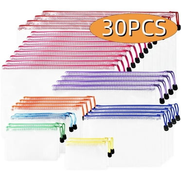 Arestory Mesh Zipper Pouch Document Bag Pocket, Plastic Zip File ...