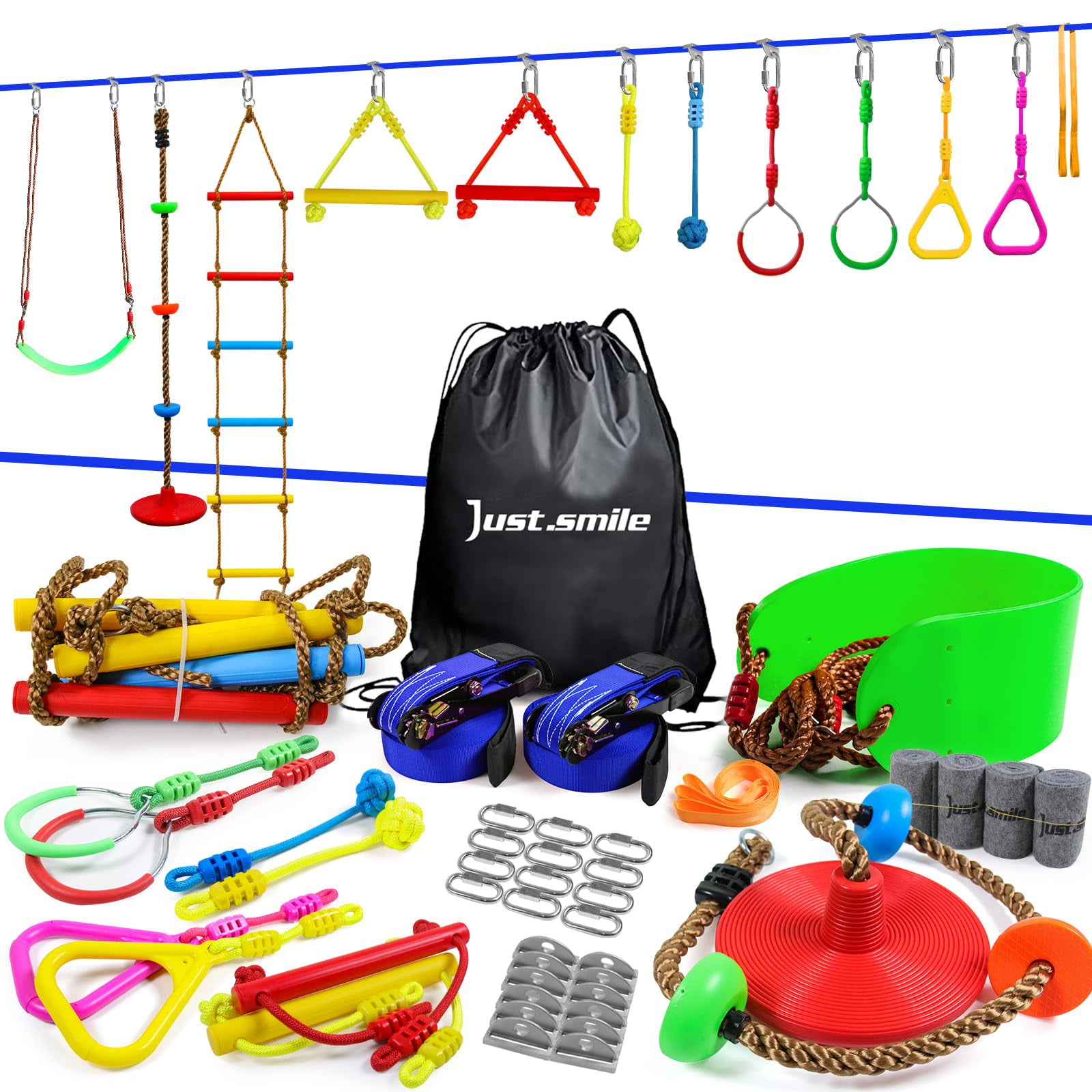 Click here for Just. Smile Ninja Slackline Ninja Warrior Obstacle... prices