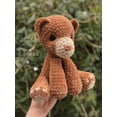 Crochet Sitting Bear Amigurumi Pattern, Woodland Animal Design, Low Sew ...