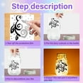 24Pcs Summer Silhouettes Mason Jar Decor Sea Animals Turtle Lantern ...