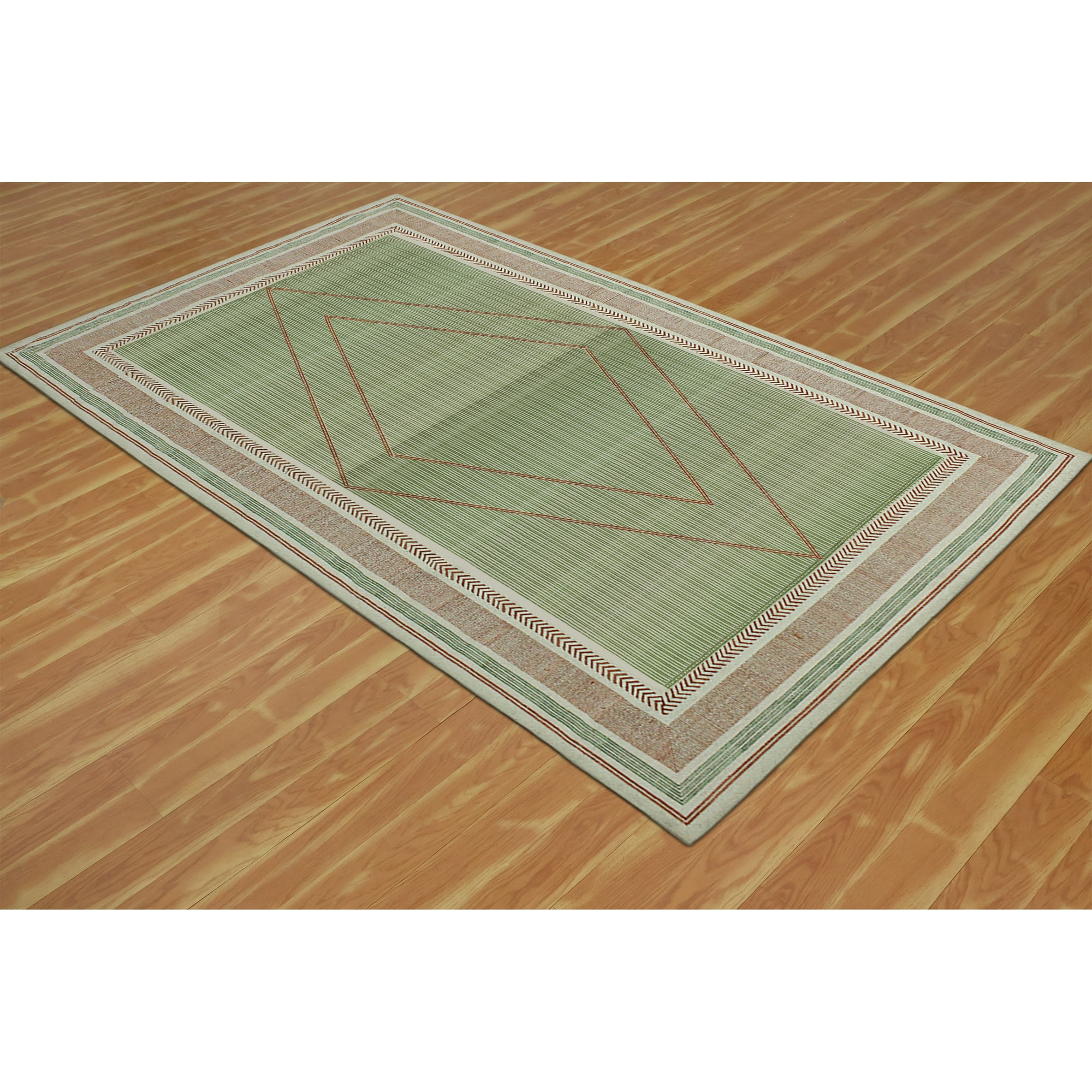 Click here for Casavani Cotton Geometric Green Area Rugs 7x7 Squa... prices