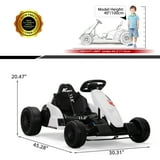 TOBBI 24V Electric Drifting Go Kart for Teens, with Helmet, 8MPH Racing ...