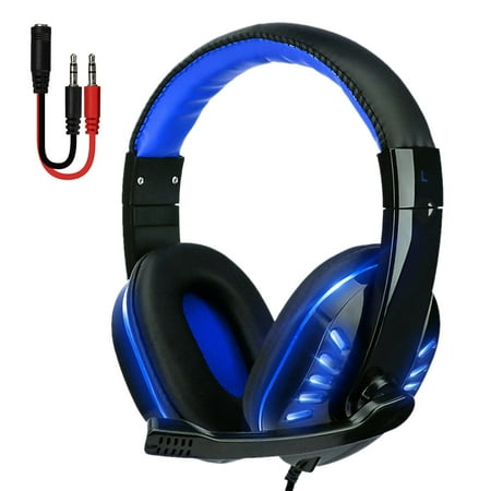 Gaming Headphone with LED Light 3.5mm USB Connector Computer Game ...