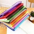 A4 Transparent File Folder With Button Closure,Large Capacity Document ...