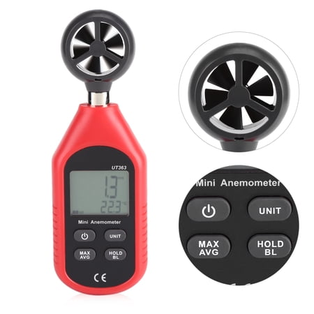 Wind Speed Meter, Data Hold Function Backlight Overload Indication ...