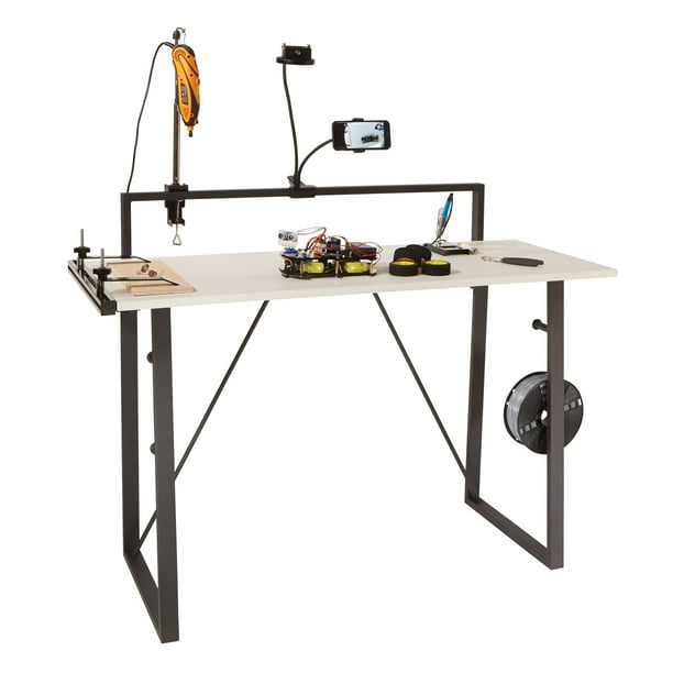 OSP Home Furnishings Tinker Desk in Light Grey Finish - Walmart.com