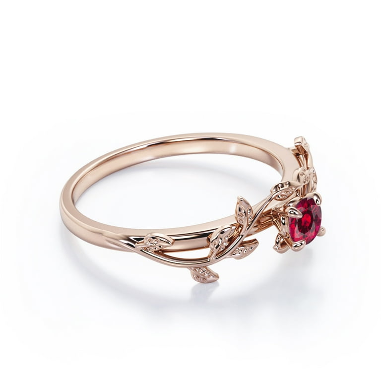 Ruby Engagement Rings Gold