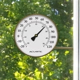 Acurite 4 In. Dia. Metal Dial Thermometer, Indoor & Outdoor, -20 to 120 ...