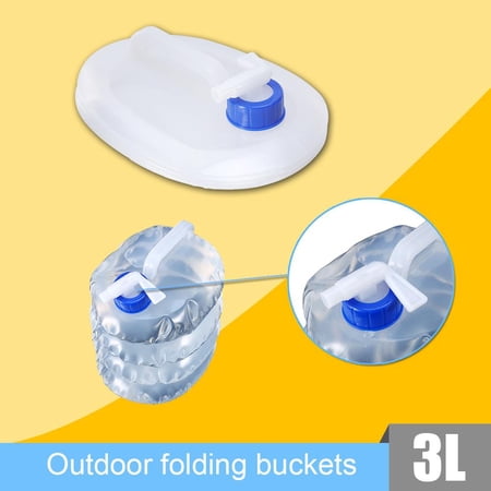 ANGGREK Camping Water Container,3L Plastic Water Bag,3L Collapsible ...