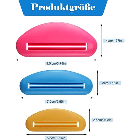 9 Pieces Toothpaste Dispenser Cream Tube Cream Tube Squeezer Squeezer ...