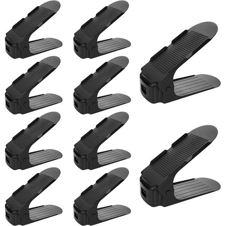 10 Pack Adjustable Shoe Rack Stackable Shoes Shoe Organizer Space ...