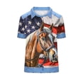 asdoklhq Red White Blue Shirts Tops Trendy Patriotic Shirts for Women ...