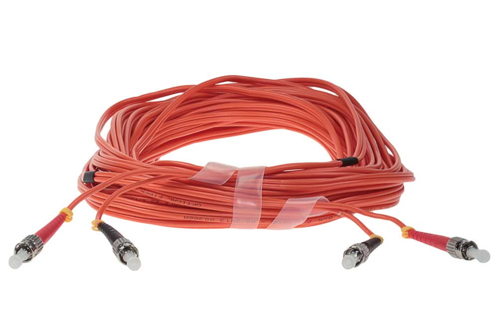 SF Cable ST-ST Duplex Multimode 62.5/125 Fiber Optic Cable, 1 meter ...