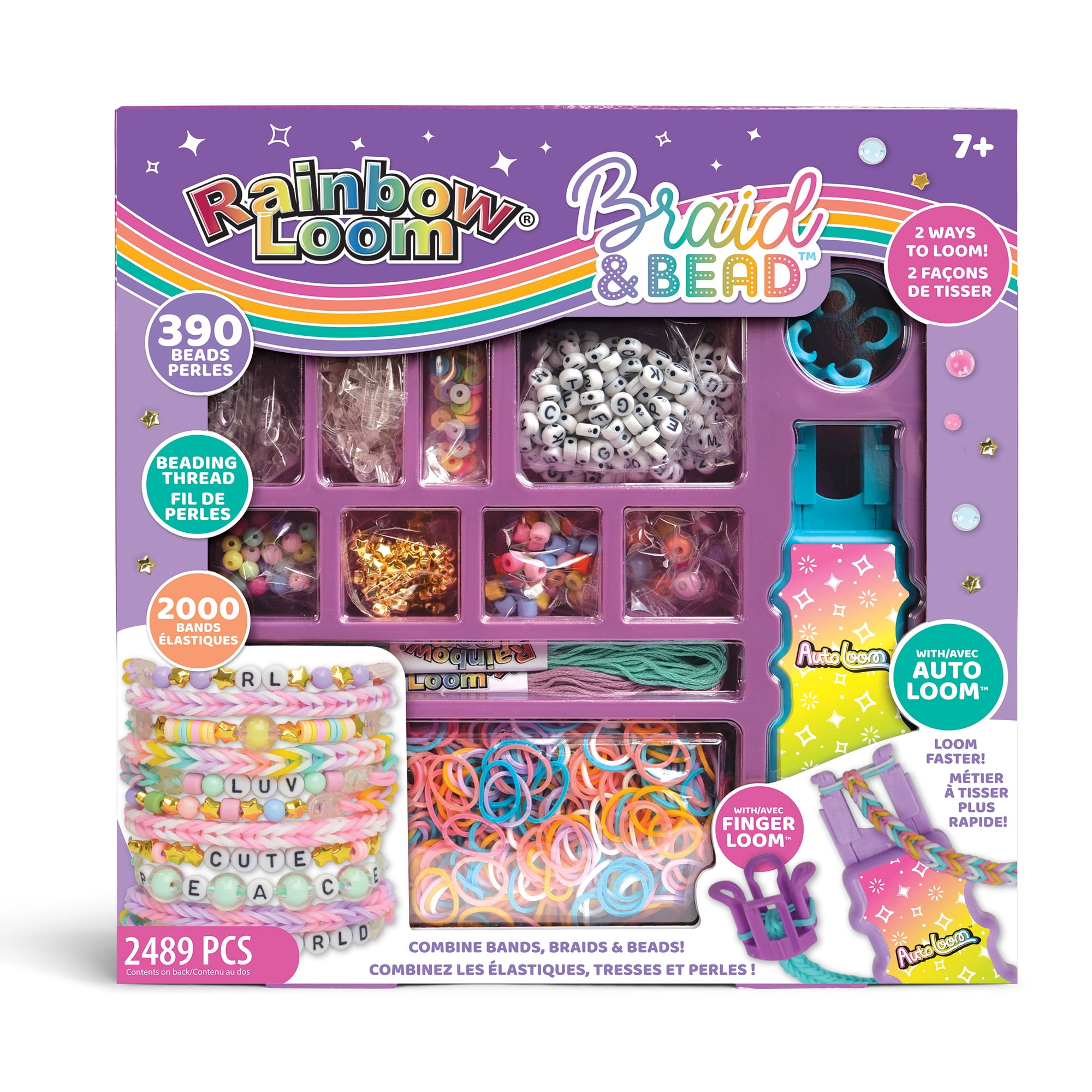 Click here for F-Rainbow Rainbow Loom Braid And Bead Jewelry Kit prices