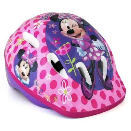Disney minnie mouse toddler kids children bicycle helmet - pink ...