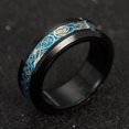 PAMTIER Men's Stainless Steel Spinner Rings for Stress Relief Comfort ...