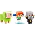 Minecraft Build-A-Mini 3-Pack Pack Alex W/Elytra, Evoker, Green Sheep ...